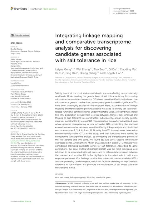 Pdf Integrating Linkage Mapping And Comparative Transcriptome Analysis For Discovering