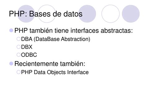 Ppt Php Acceso A Bases De Datos Powerpoint Presentation Free
