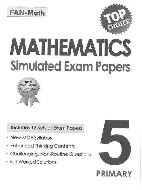 Fan Math Mathematics Stimulated Exam Papers P5 Pdf