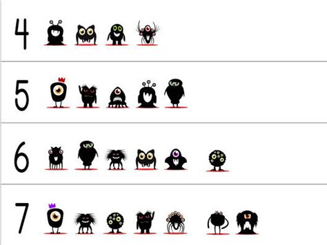 Monster Counting Posters Teaching Resources