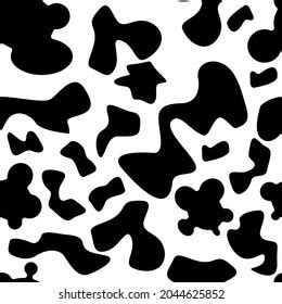 Seamless Vector Cow Spots Skin Pattern Stock Vector Royalty Free