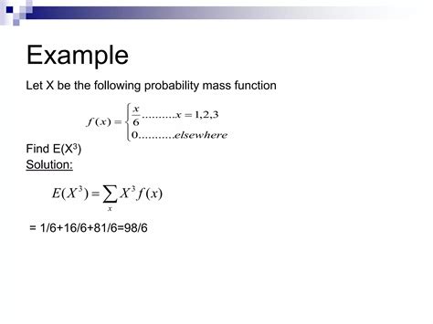 Expectation Of Discrete Random Variableppt