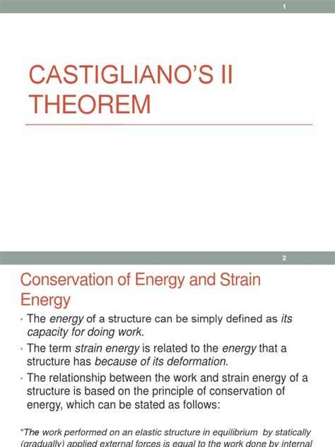 castigliano s ii theorem download free pdf bending beam structure
