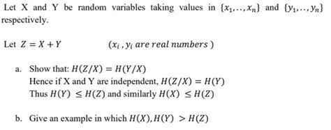 solved let x ﻿and y ﻿be random variables taking values in