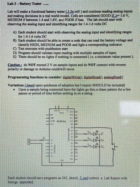 Solved Lab 3 Battery Tester Lab Will Make A Functional