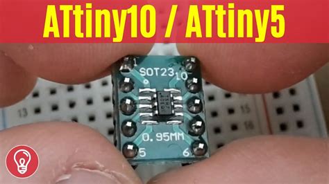 Breakout Boards For Programming Attiny10 And Attiny5 Microcontrollers 1 2 Youtube