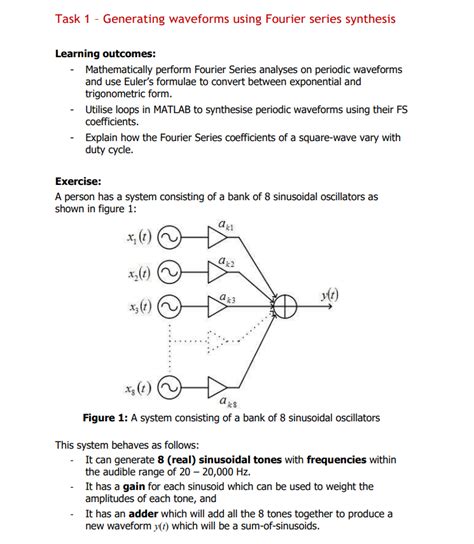 Part 1 The Fourier Series Periodic Signals Part 1 Of This