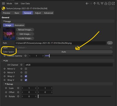 Change The ColorSpace Of Redshift Texture Node