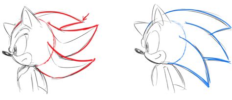 Lala S Blog How To Draw Sonic Sonic And Shadow Drawing Tutorial