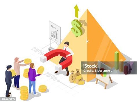폰지 계획 금융 피라미드 사기 투자 사기 벡터 등대 일러스트레이션 Mlm 다단계 마케팅 피라미드 건축물에 대한 스톡 벡터 아트 및 기타 이미지 Istock