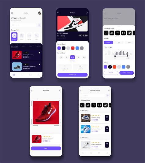 Shoe Ecommerce App Ui Design Mobile App Ui Design On Behance