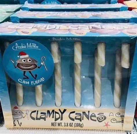 Clamdy Canes Clam Flavored Candy Canes R Obviousplant