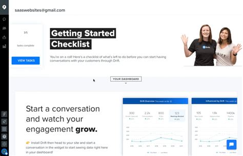 Drift Find SaaS Websites Inspiration
