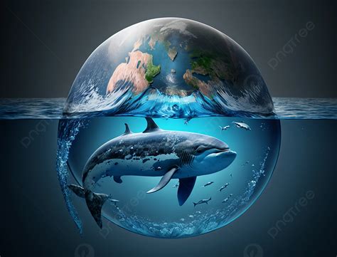 수중 세계 생태계 배경 지구 물방울 탕 산차이 배경 일러스트 및 사진 무료 다운로드 Pngtree