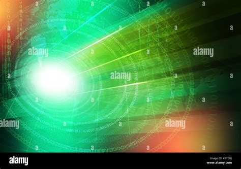 Digital World Background Series Concept Futuristic Digital Binary