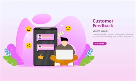 Premium Vector Feedback Review Concept Design Vector Illustration