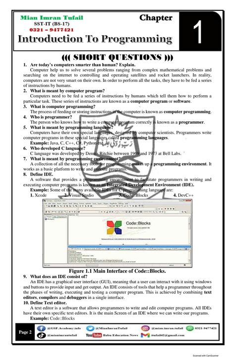 SOLUTION Th Class Computer Science Notes Studypool