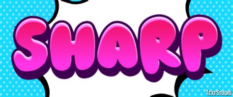 Sharp Text Effect And Logo Design Word