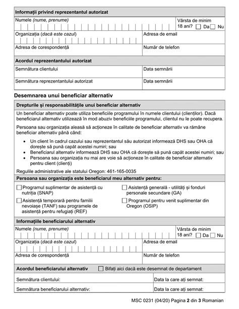 Form Msc0231 Fill Out Sign Online And Download Fillable Pdf Oregon