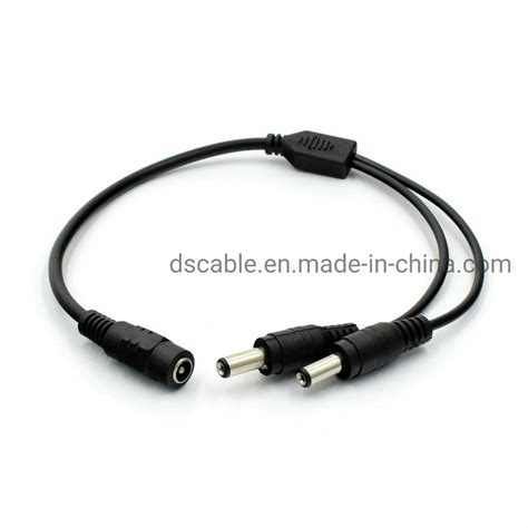 Female To Male CCTV Power Splitter DC Cable For CCTV Camera Poe Device DC Power Cable And