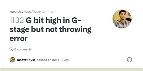 g bit high in g stage but not throwing error · issue 32 · zero day