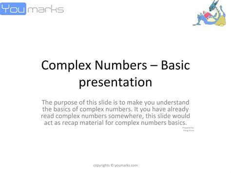 Complex Numbers 1 PPT Physics Science