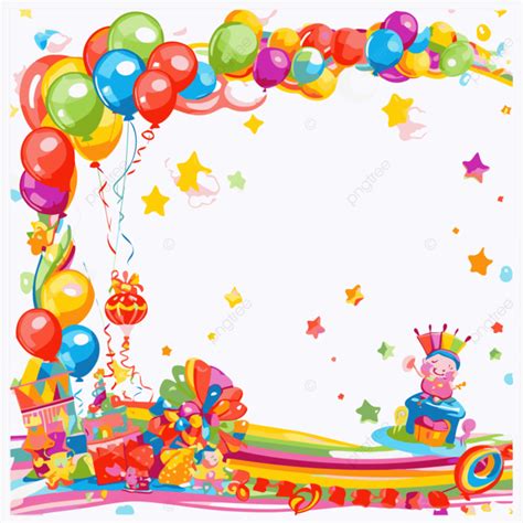 عيد ميلاد الحدود المتجه عيد ميلاد ملصقا قصاصات فنية الإطار مع