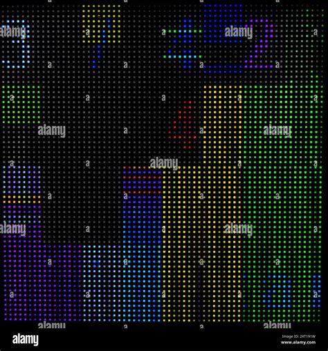 Glitch And Pixel Noise Dynamic Visual Effect Color Distortions