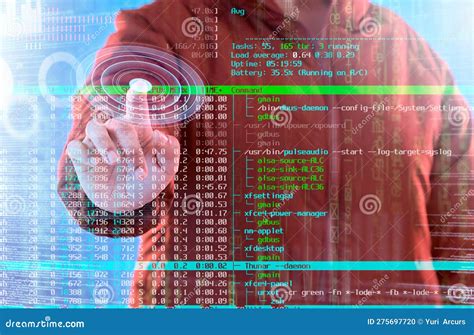 Fingerprint Hologram Woman Or Hacker For Cybersecurity Database