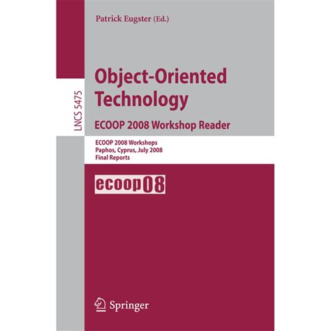 springer object oriented technology ecoop 2008 workshop reader galaxus