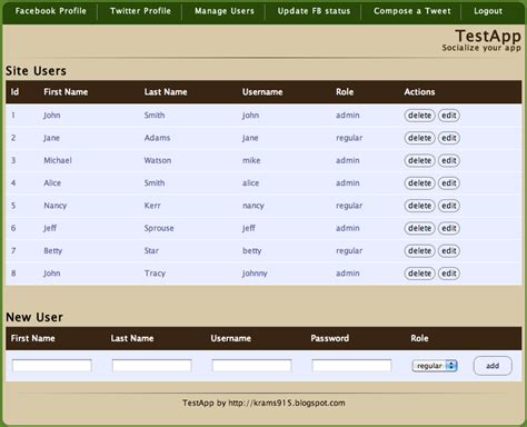 Krams Spring Social With JavaConfig Part 1