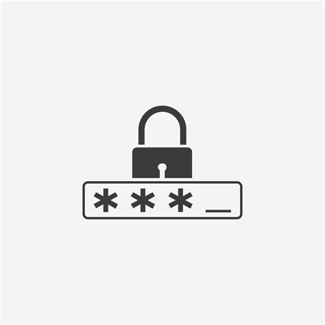 Asterisks Footnote Lock Icon Vector Parol Password Symbol 35057182 Vector Art At Vecteezy