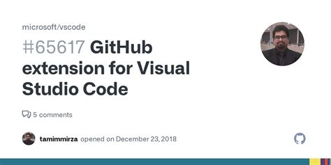Github Extension For Visual Studio Code Issue Microsoft Vscode Github