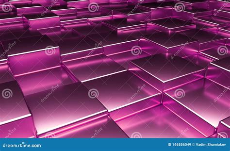 Abstract Cube Blocks Background 3d Render Stock Illustration Illustration Of Form Concept