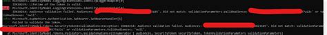 securitytokeninvalidaudienceexception is thrown unnecessarily