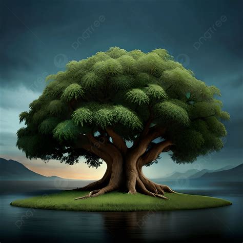 Amazing Tree Ai Background Big Tree Ai Tree Ai Nature Background