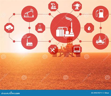 Concept Of Automation In Oil And Gas Industry Stock Image Image Of Safety Future