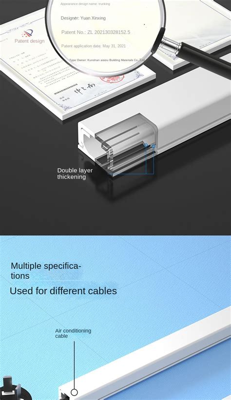 PVC Self Adhesive Trunking Mini Square Trunking Network Power Cable Storage Household Extremely
