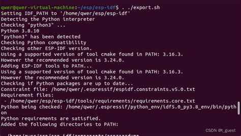 Esp32学习三 环境搭建（esp Idf V50，ubuntu204）ubuntu安装esp32驱动程序 Csdn博客