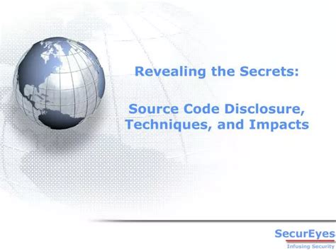 ppt revealing the secrets source code disclosure techniques and