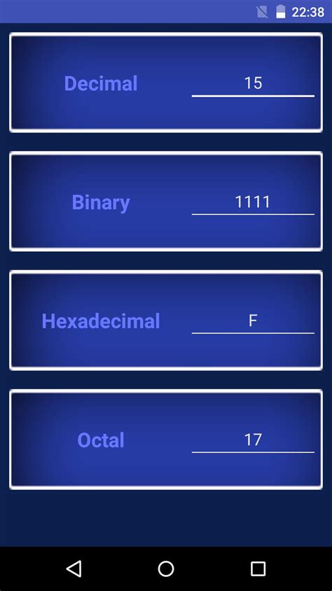 Binary Hex Dec Oct Conversion Apk For Android Download