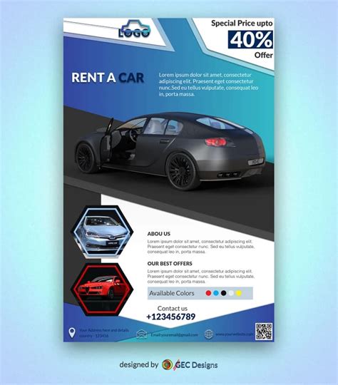 Car And Automotive Dealer Flyer Design Gec Designs