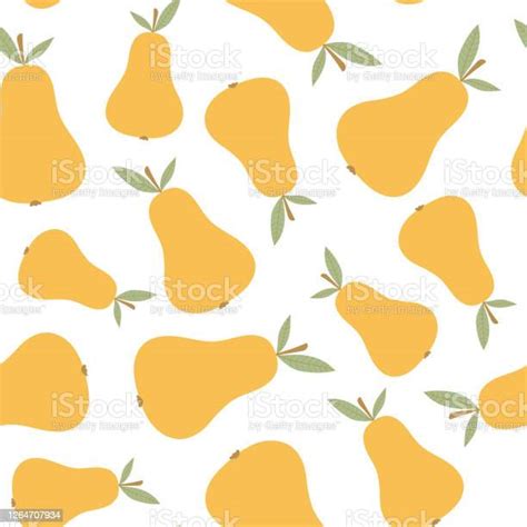 배와 벡터 원활한 패턴 과일이 있는 패턴 벡터 과일 그림 자연스러운 매끄러운 질감 직물 직물 및 벽지 디자인 0명에 대한 스톡 벡터 아트 및 기타 이미지 Istock