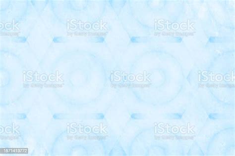 수평 공백 비어있는 희미한 얼룩진 거친 빛 하늘색 단색 벡터 배경 같은 그늘에 육각형으로 새겨진 동심원의 패턴 전체에 기하학적 모양이 있습니다 0명에 대한 스톡 벡터 아트