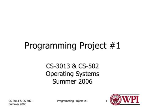 Ppt Programming Project 1 Powerpoint Presentation Free Download Id4357000