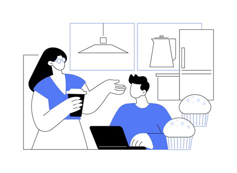 Office Kitchen Isolated Cartoon Vector Illustrations 35793993 Vector