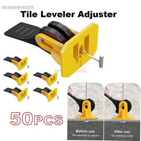 50pcs Tile Leveler Adjuster Kit Positioning Artifacts Leveler Locator Spacers Cons For Wall
