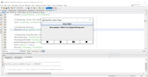 create a music player using java [source code included] dataflair
