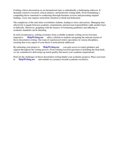 Thesis Dissertation International Pdf Thesis Methodology