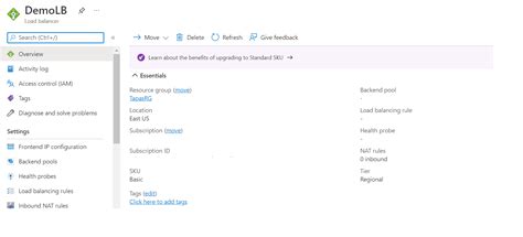 configuring load balancer in microsoft azure